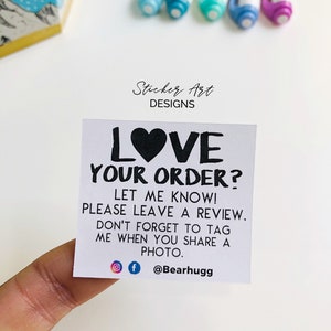Leave a Review Stickers, Thank You Business Stickers, Thank You ...