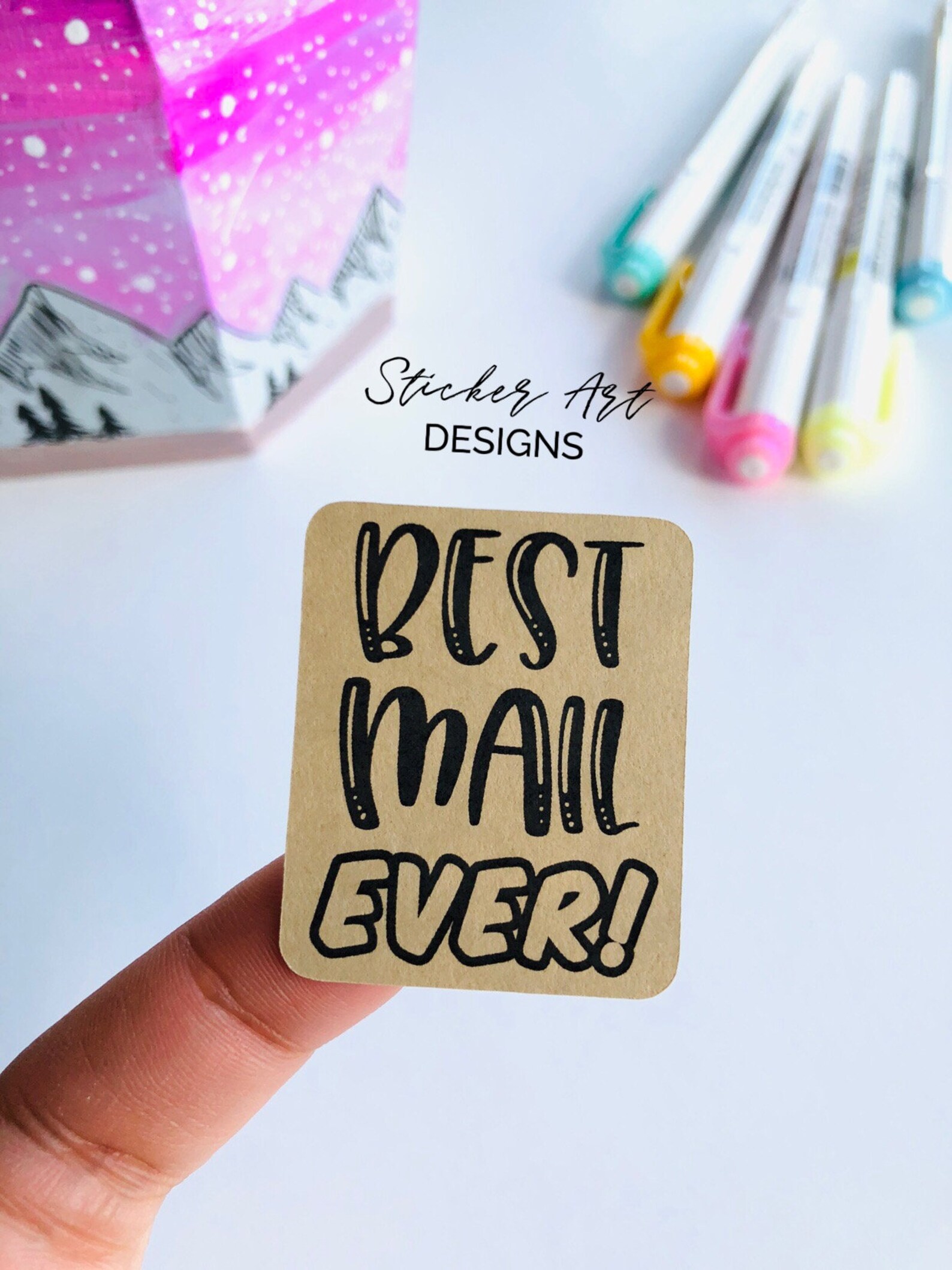 Best Mail Ever Stickers Happy Mail Stickers Small Business | Etsy