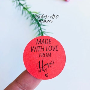 30 MADE WITH LOVE Sticker, Made in Iowa, Made in California, Handmade ...