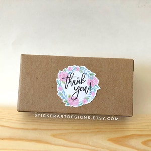 30 Thank You Packaging Stickers, Matte Glossy THANK YOU Stickers ...