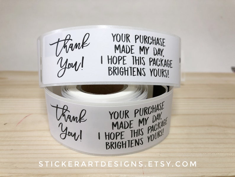 Package Thank You Stickers Packaging Custom Logo Labels | Etsy