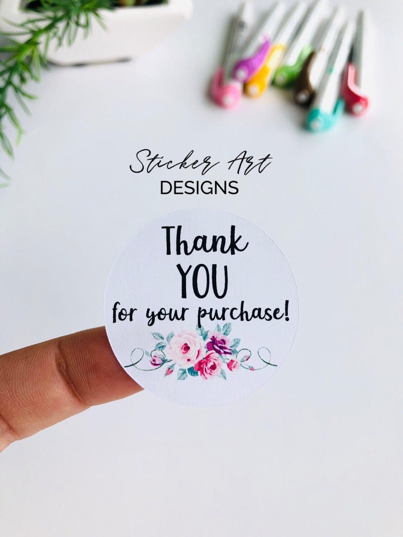 30 DANK U voor uw aankoop Stickers Happy Mail Stickers - Etsy Nederland