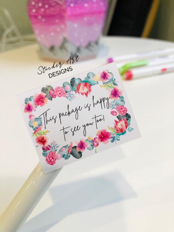 Happy Mail Custom Website Address Stickers Personalized Business ...