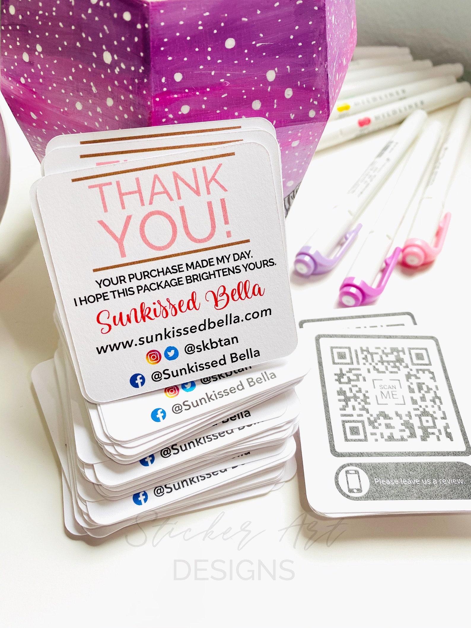 Custom QR Code Business Cards Business Marketing Cards Craft - Etsy