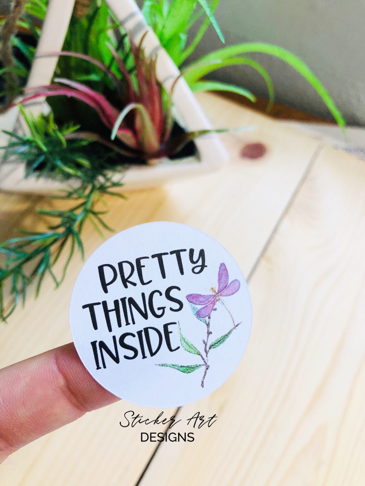 30 Pretty Things Inside Stickers FUN Business Packaging - Etsy