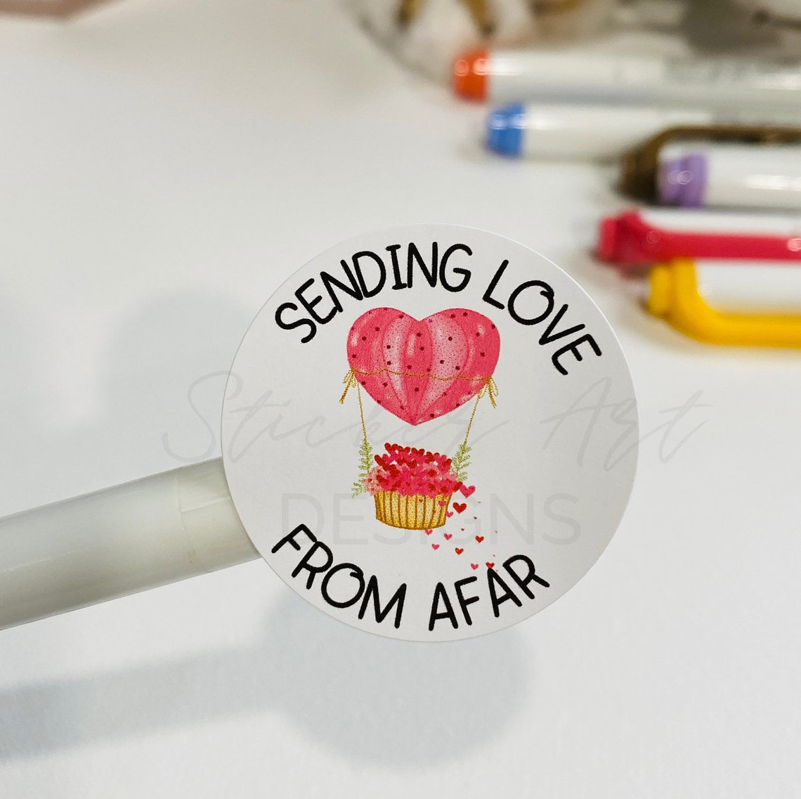 16 Sending Love Labels I Miss You Stickers Social Distancing - Etsy