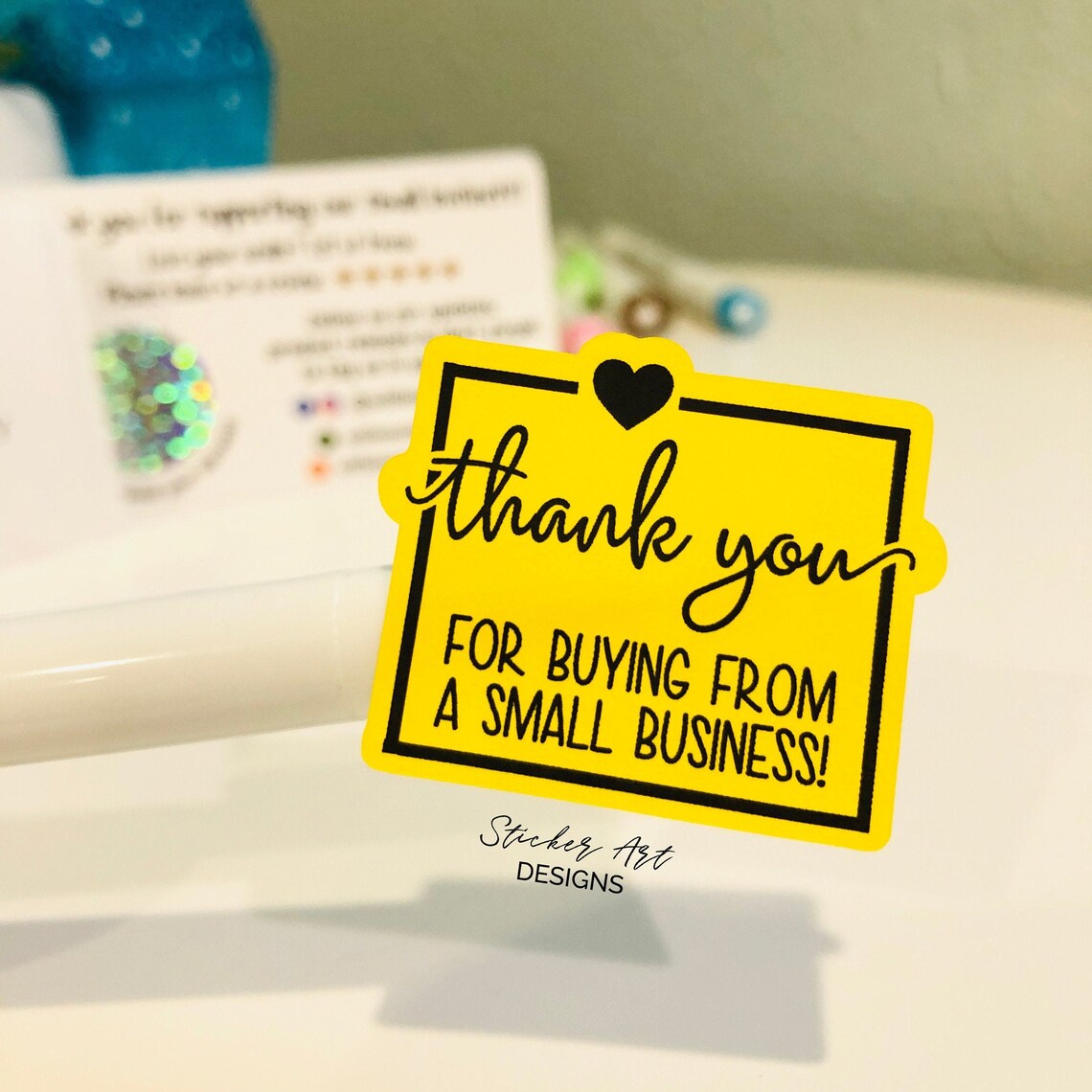 35 Thank You for Buying from a Small Business Stickers Simple | Etsy