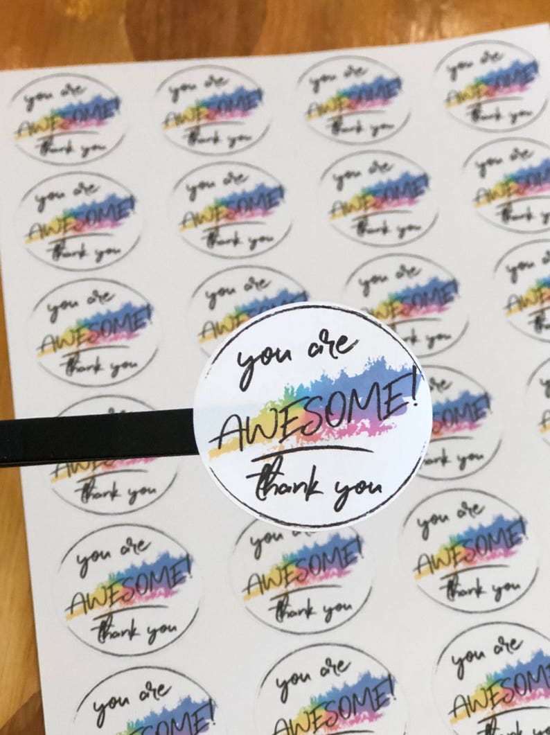 30 You Are Awesome Stickers Packaging Stickers Small | Etsy