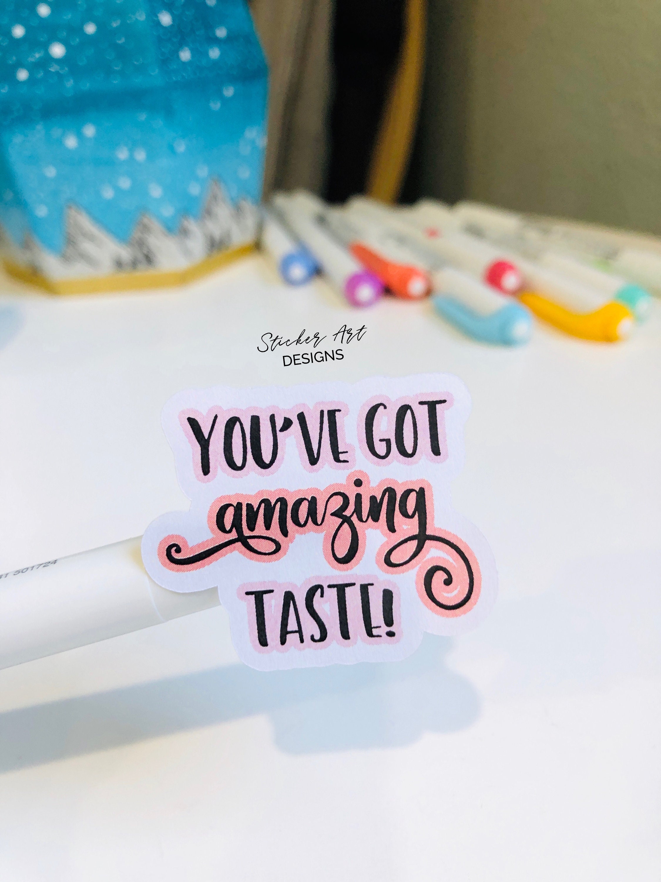 You've Got AMAZING TASTE Stickers Happy Mail Labels - Etsy