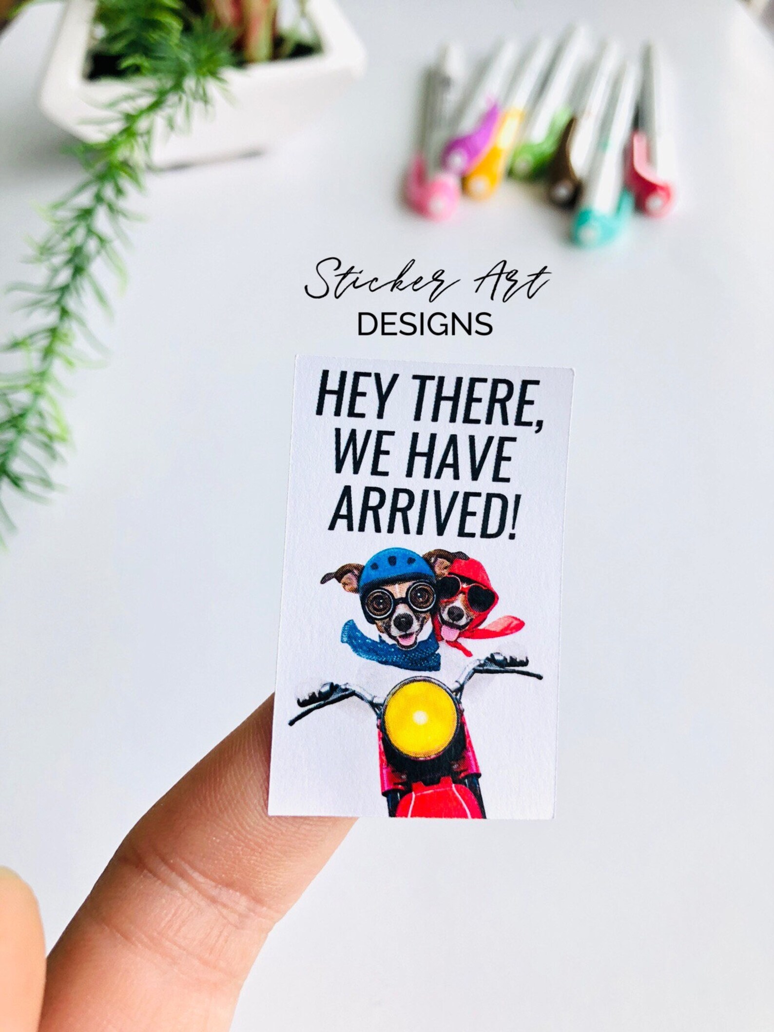 30 Hey There We Have Arrived Stickers Happy Mail Stickers | Etsy