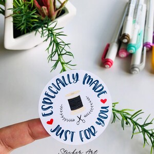 30 Sewing Stickers, Especially Made JUST FOR YOU Sticker, Love ...