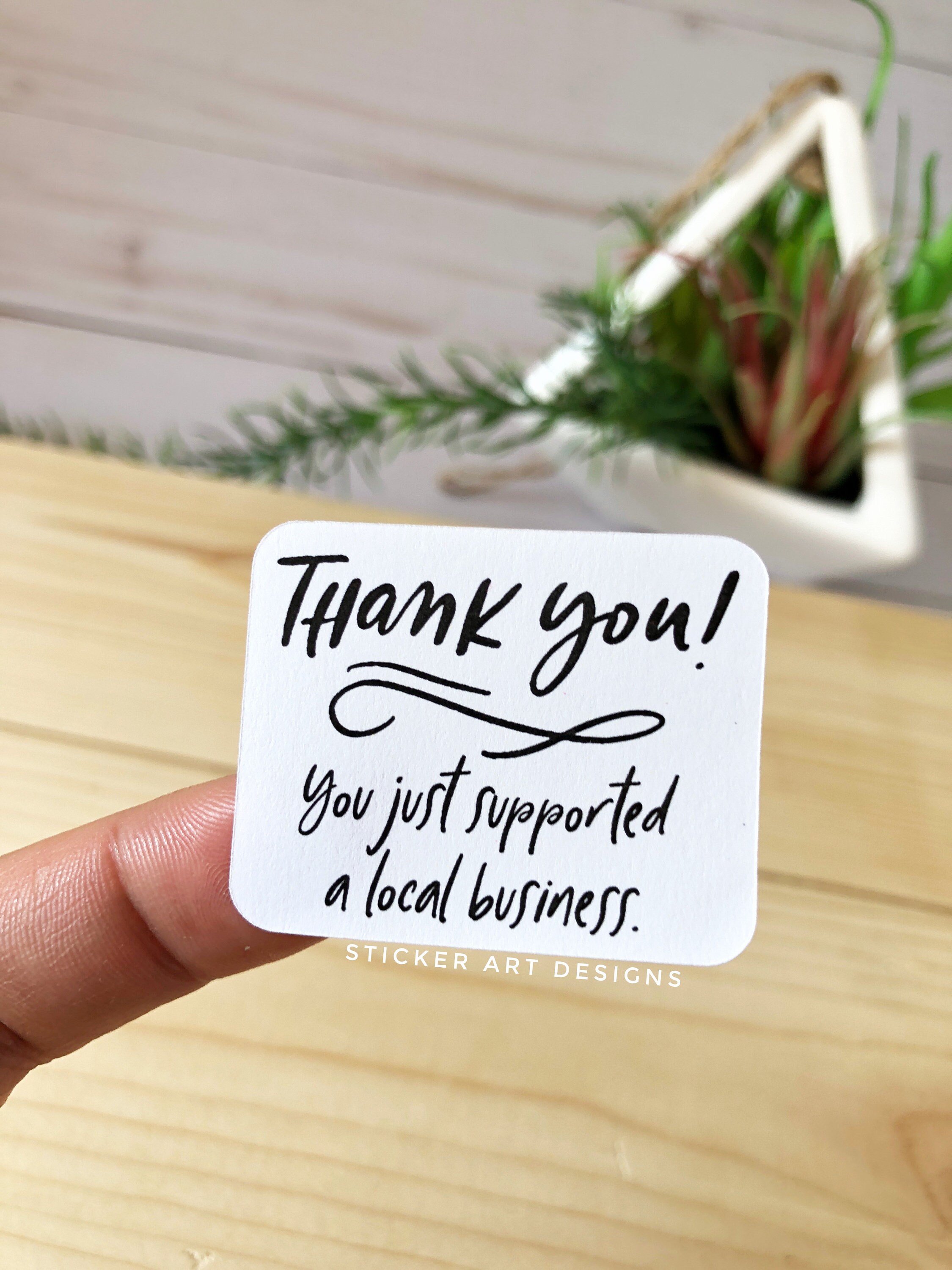 35 Thank You Stickers You Just Supported a Small Business | Etsy