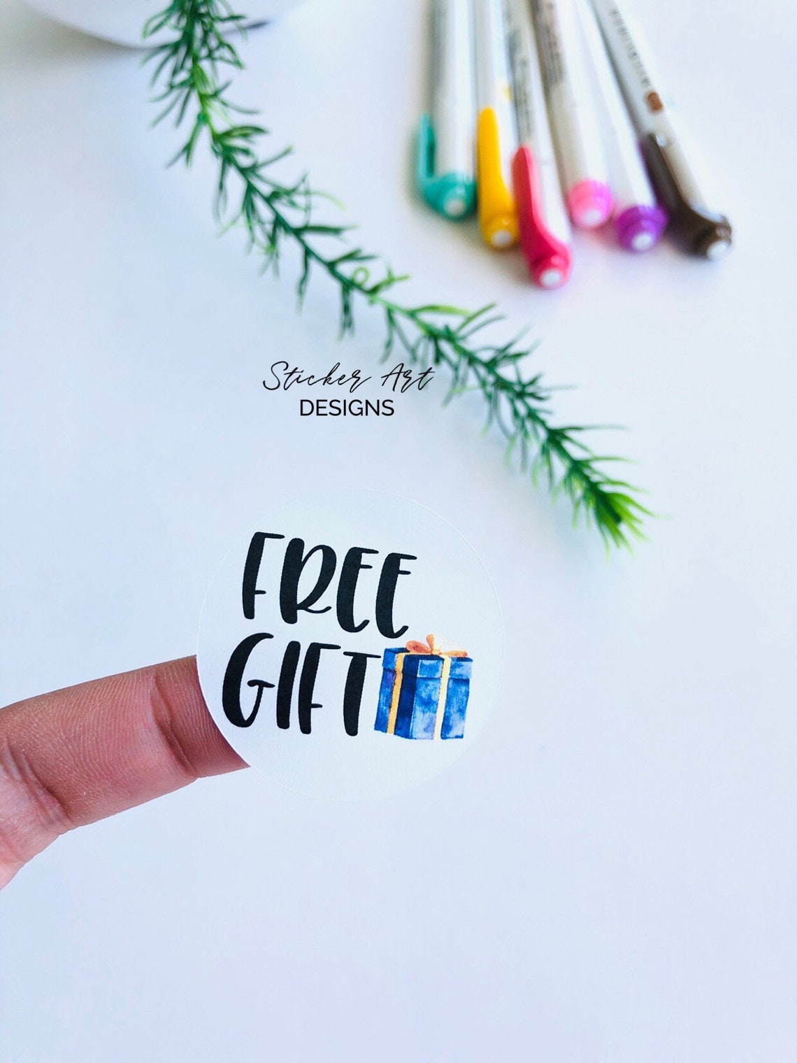 Free Gift Stickers Business Stickers Gift Stickers - Etsy