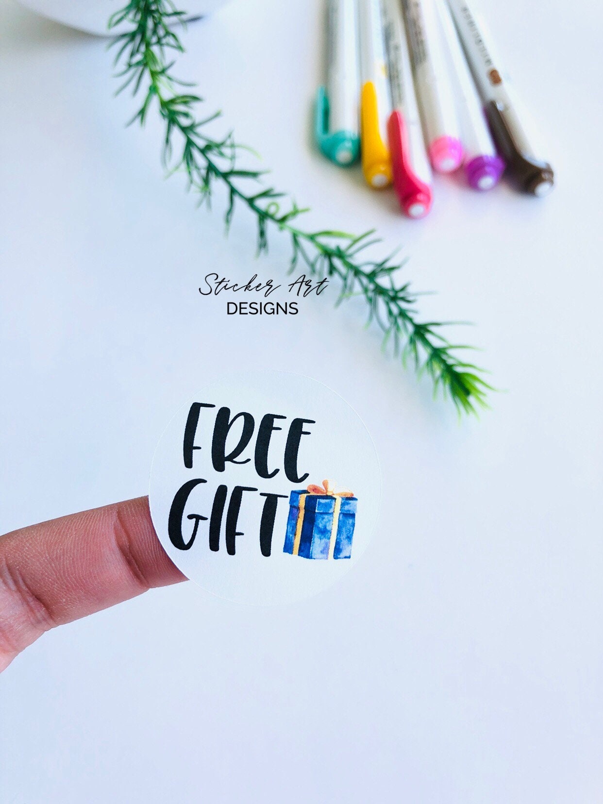 Free Gift Stickers Business Stickers Gift Stickers - Etsy