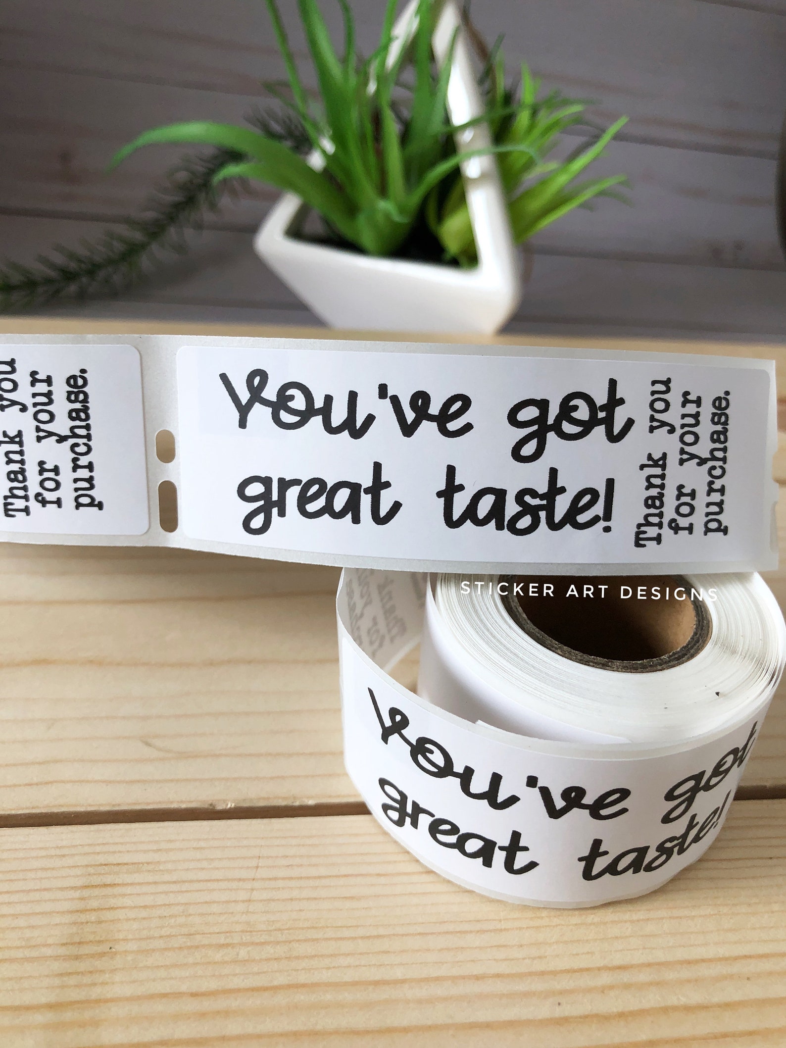 You've Got Great Taste Label 100 Thank You for Your - Etsy