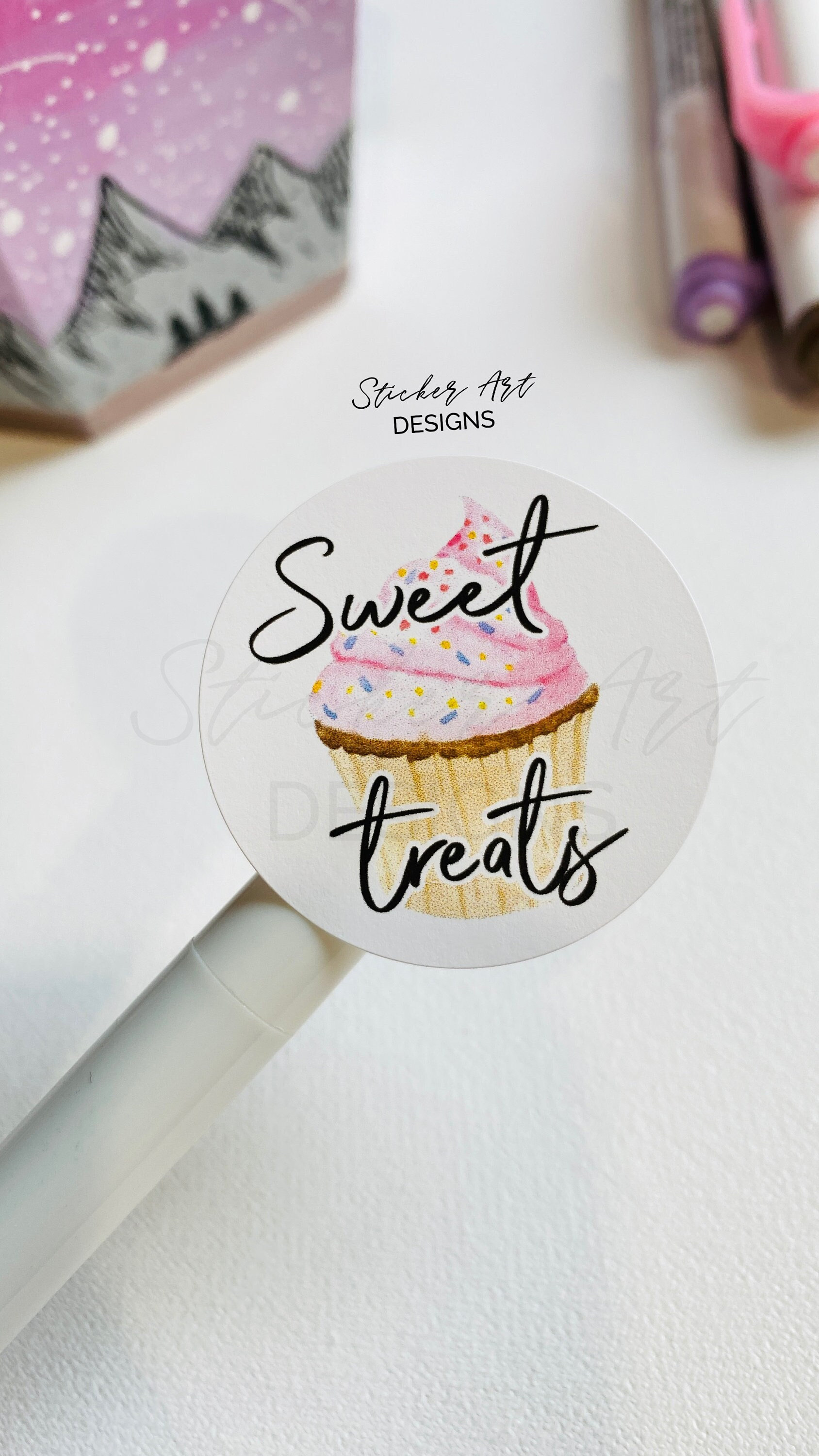 16 etiquetas de dulces pegatinas de postres etiquetas de - Etsy México