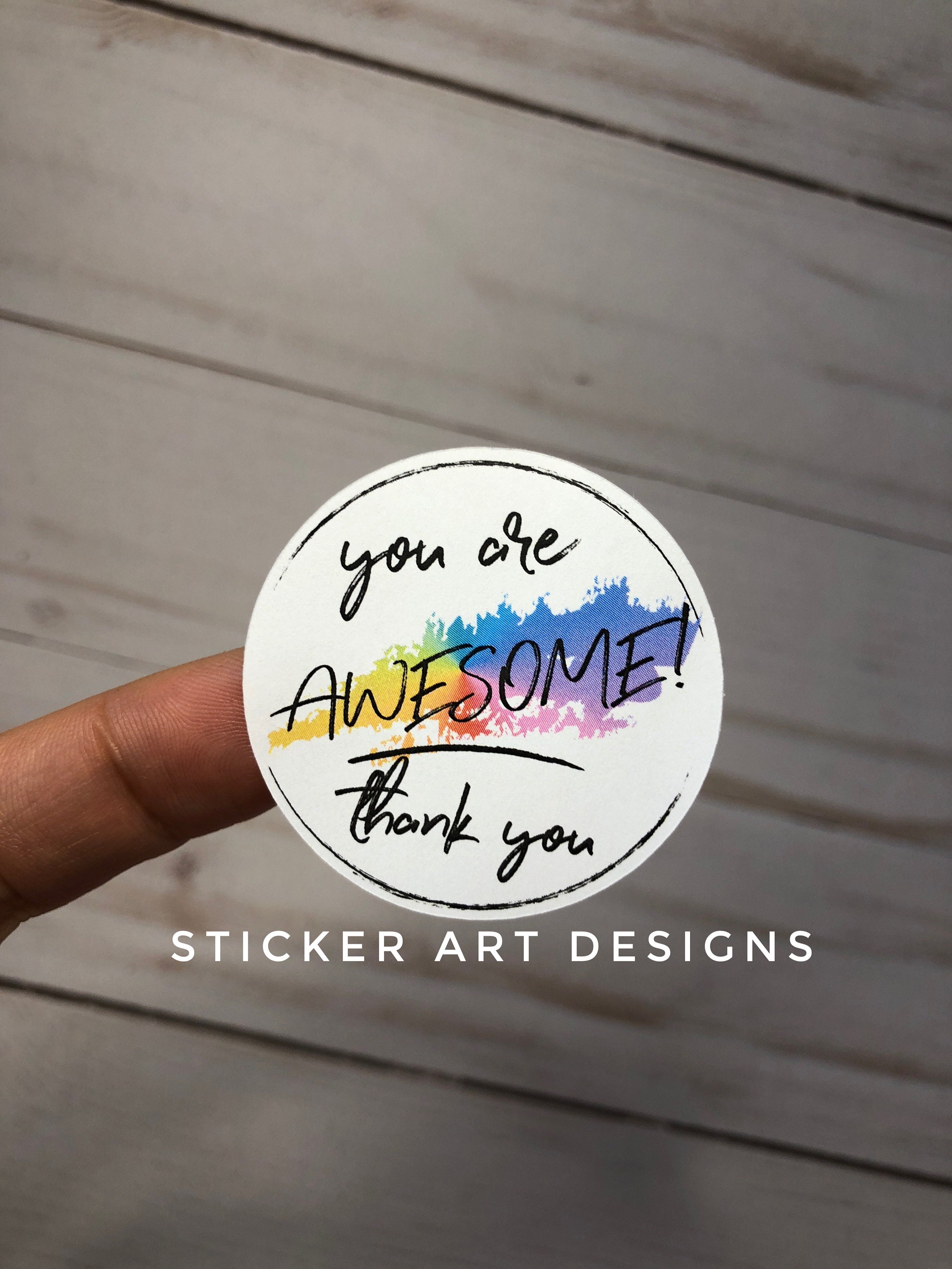 30 You Are Awesome Stickers, Packaging Stickers, Small Business ...