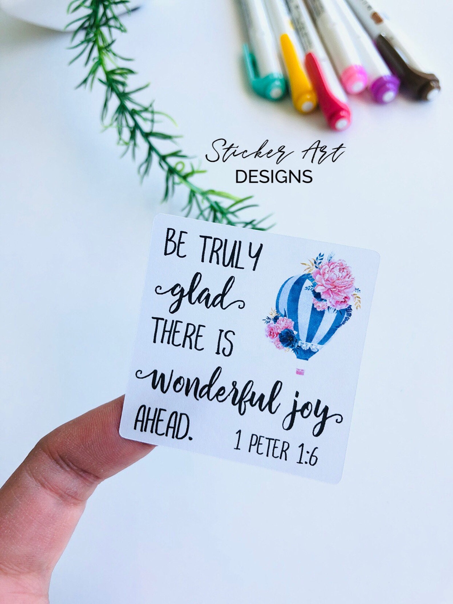 Be Truly Glad There is Wonderful Joy Ahead Stickers | Etsy