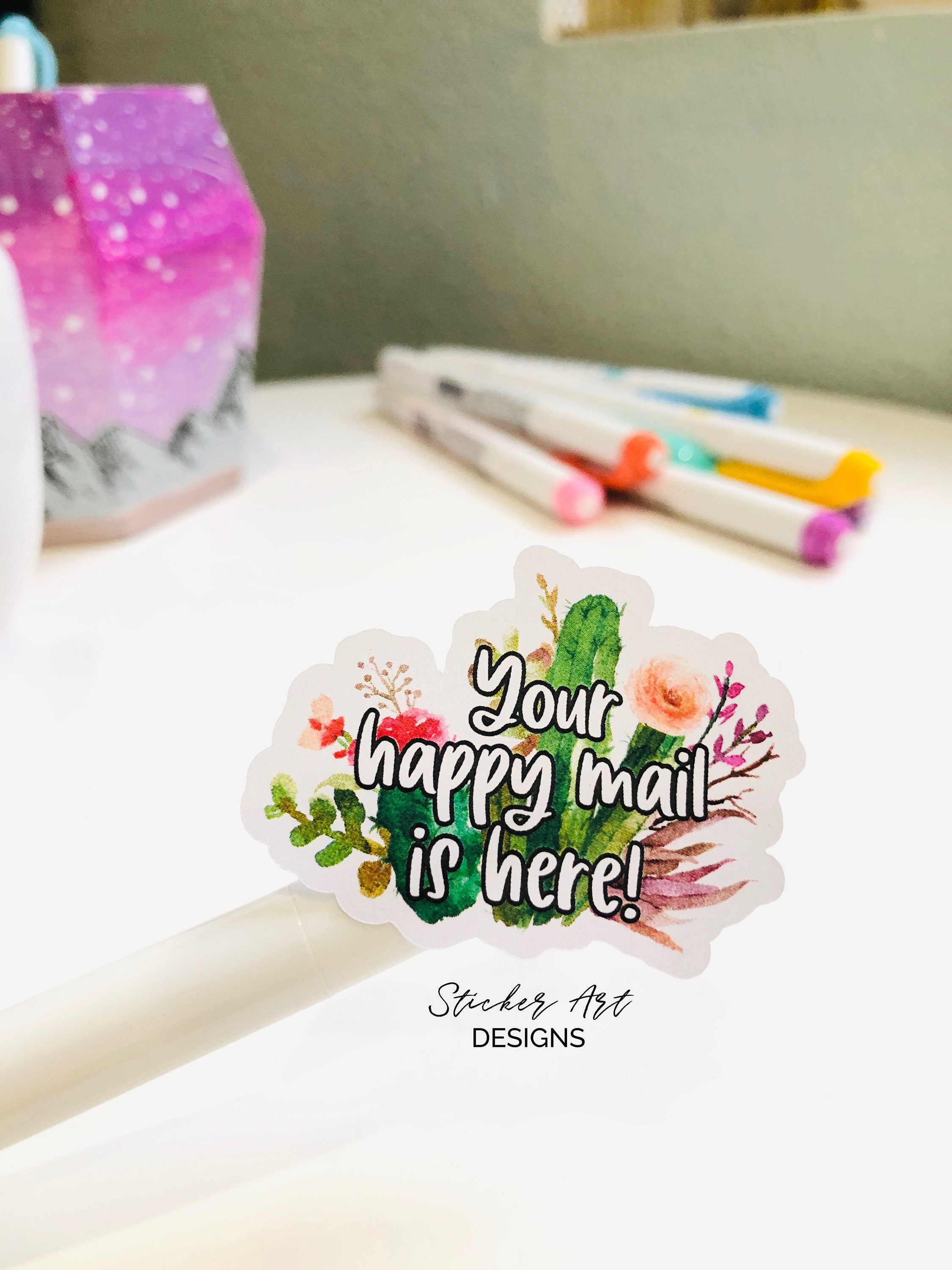 40 You Happy Mail is Here Stickers Happy Mail Labels - Etsy