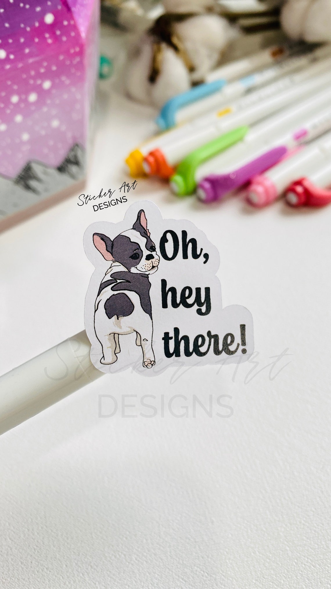 36 Frenchie Packaging Stickers Happy Mail Labels Small - Etsy