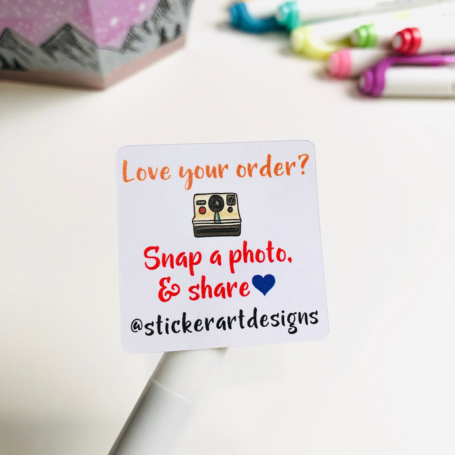 30 Social Media Stickers Snap & Share Stickers Thank You - Etsy