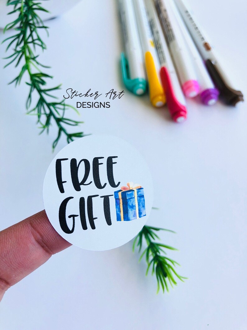 Free Gift Stickers Business Stickers Gift Stickers - Etsy