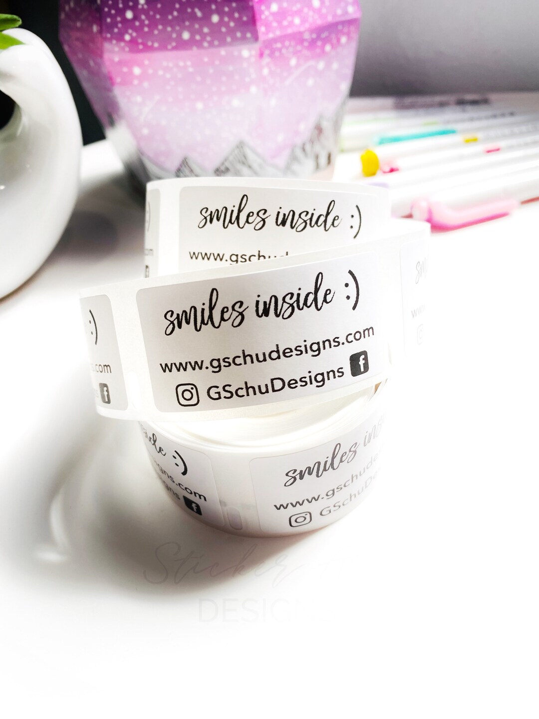 100/200/300 1" Custom Business Labels, Business Stickers, Custom Logo ...