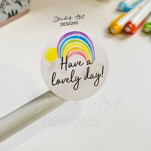 16 Have a Lovely Day Stickers, Happy Mail Labels, Packaging Stickers ...