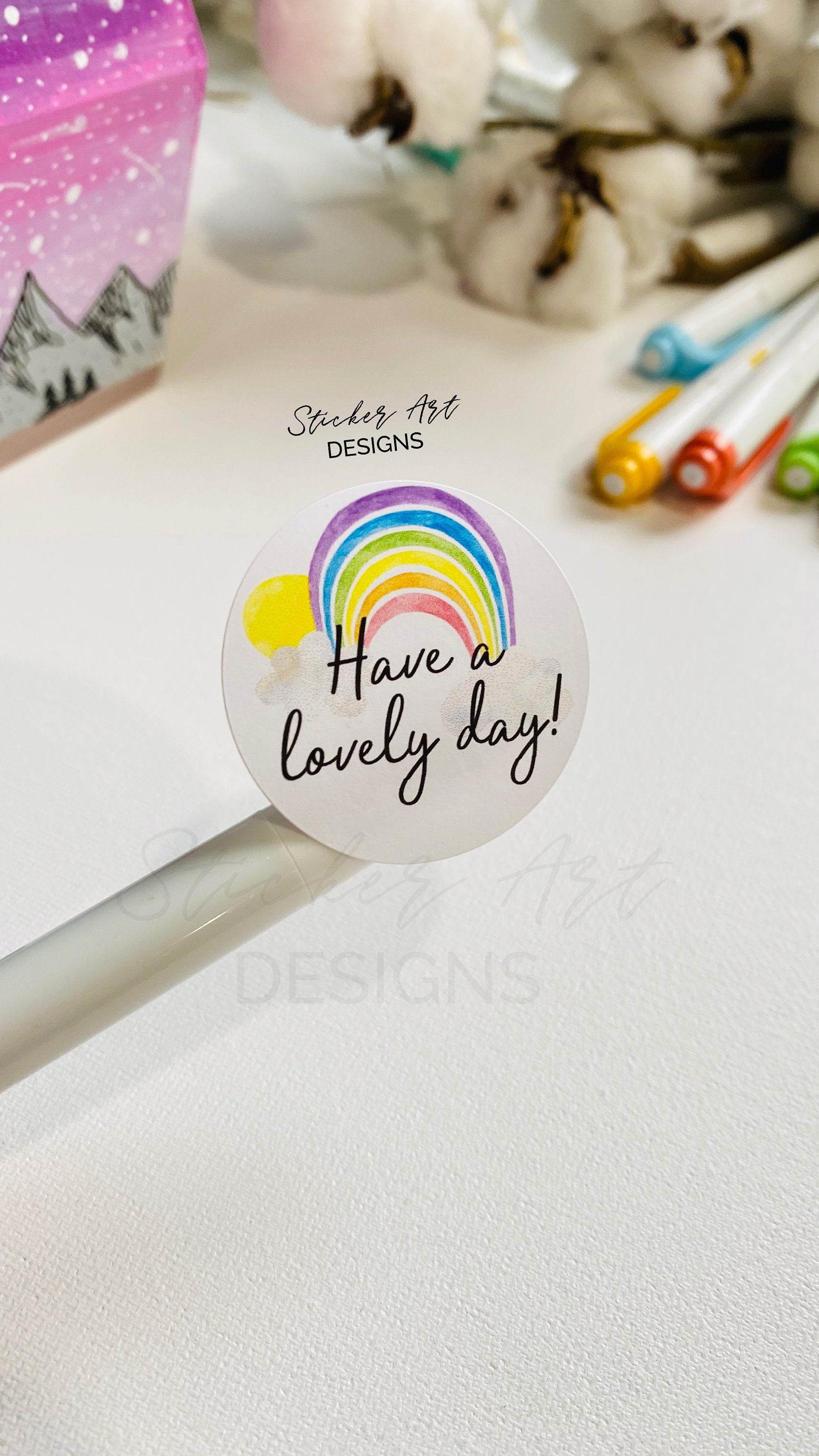 16 Have a Lovely Day Stickers Happy Mail Labels Packaging - Etsy