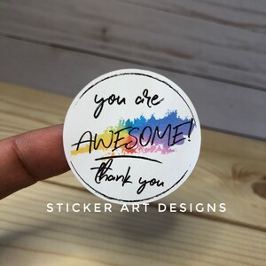 30 You Are Awesome Stickers, Packaging Stickers, Small Business ...