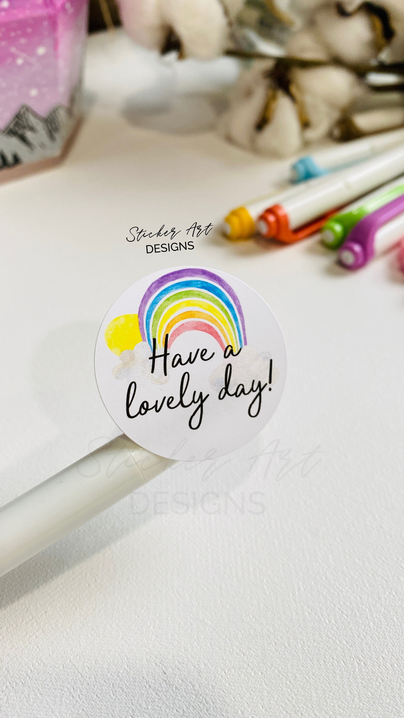 16 Have a Lovely Day Stickers Happy Mail Labels Packaging - Etsy