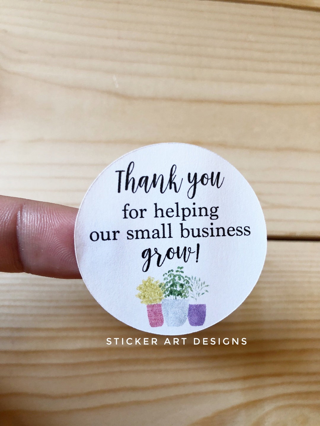 30 Small Business Stickers, Handmade Shop Stickers, Thank You Stickers ...