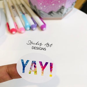 45 YAY Stickers, Packaging Stickers, Planner Stickers, Small Business ...