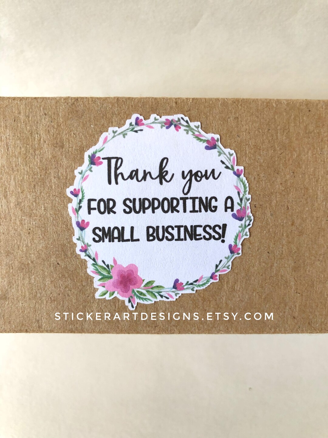 30 BUSINESS STICKERS Thank You for Supporting a Small - Etsy