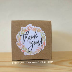 30 Thank You Packaging Stickers, Matte Glossy THANK YOU Stickers ...