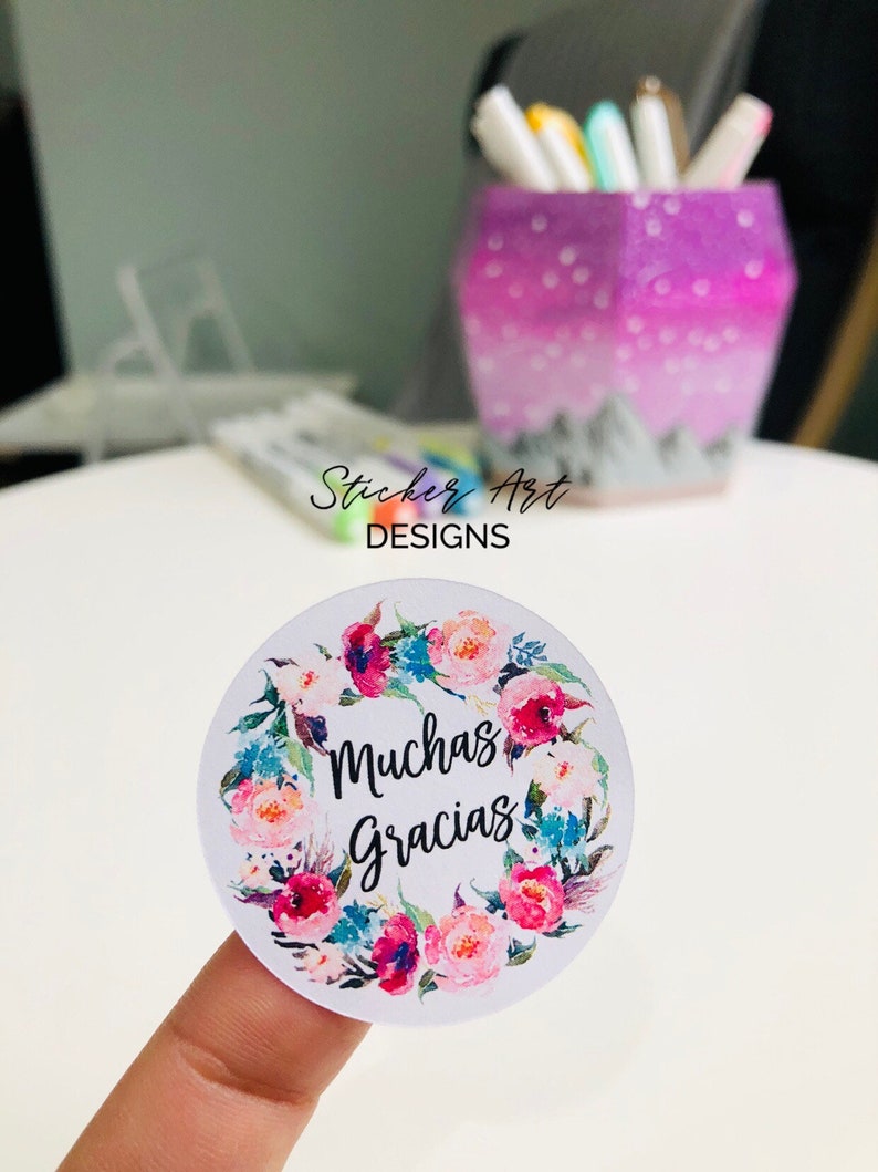 Bridal Shower Stickers Floral Spanish Stickers Happy Mail - Etsy