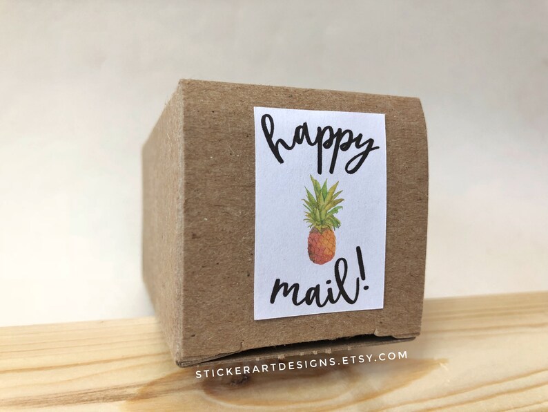 42 Happy Mail Stickers BUSINESS STICKERS Packaging Stickers | Etsy