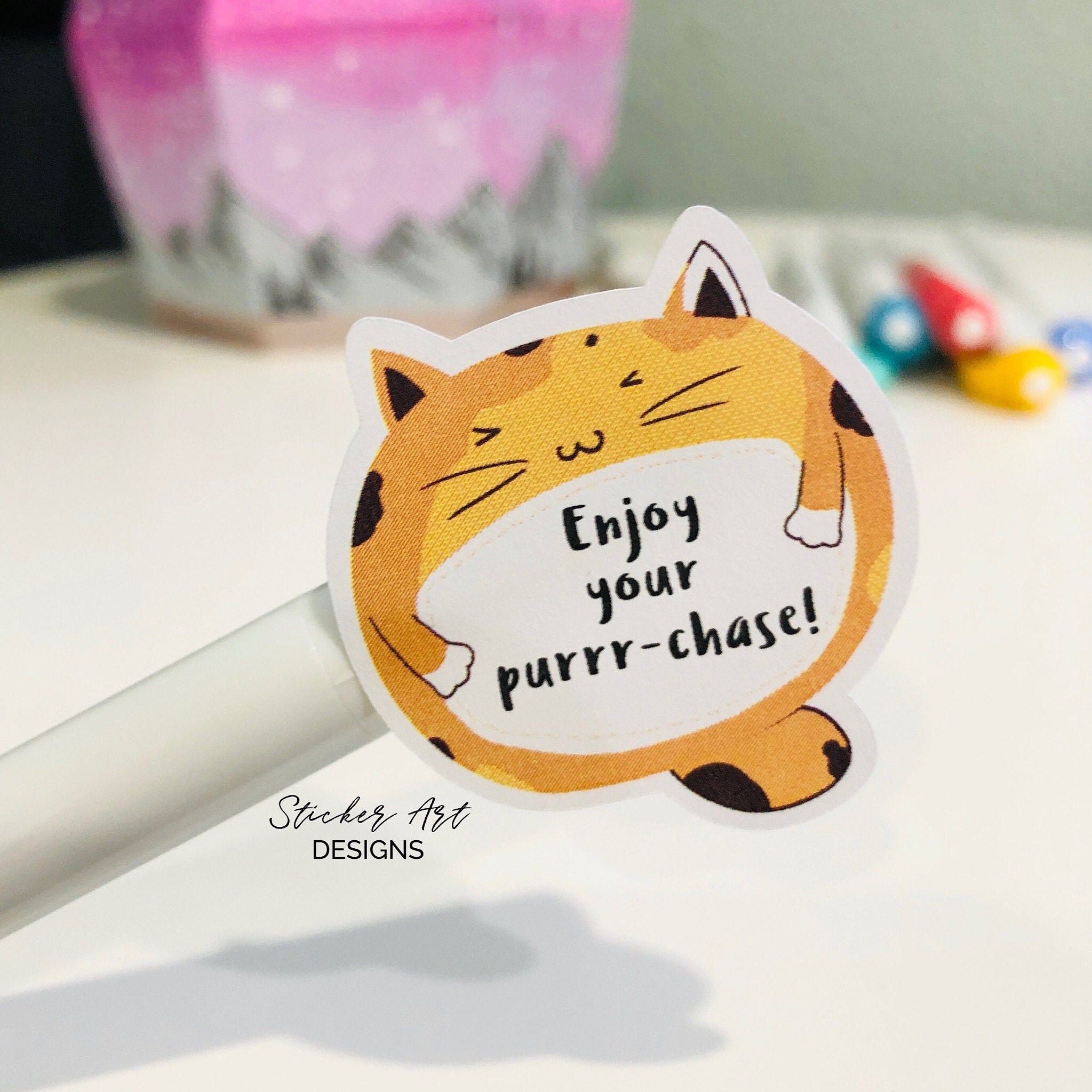 30 Enjoy Your Purchase Stickers Envelope Seal Stickers Fun | Etsy