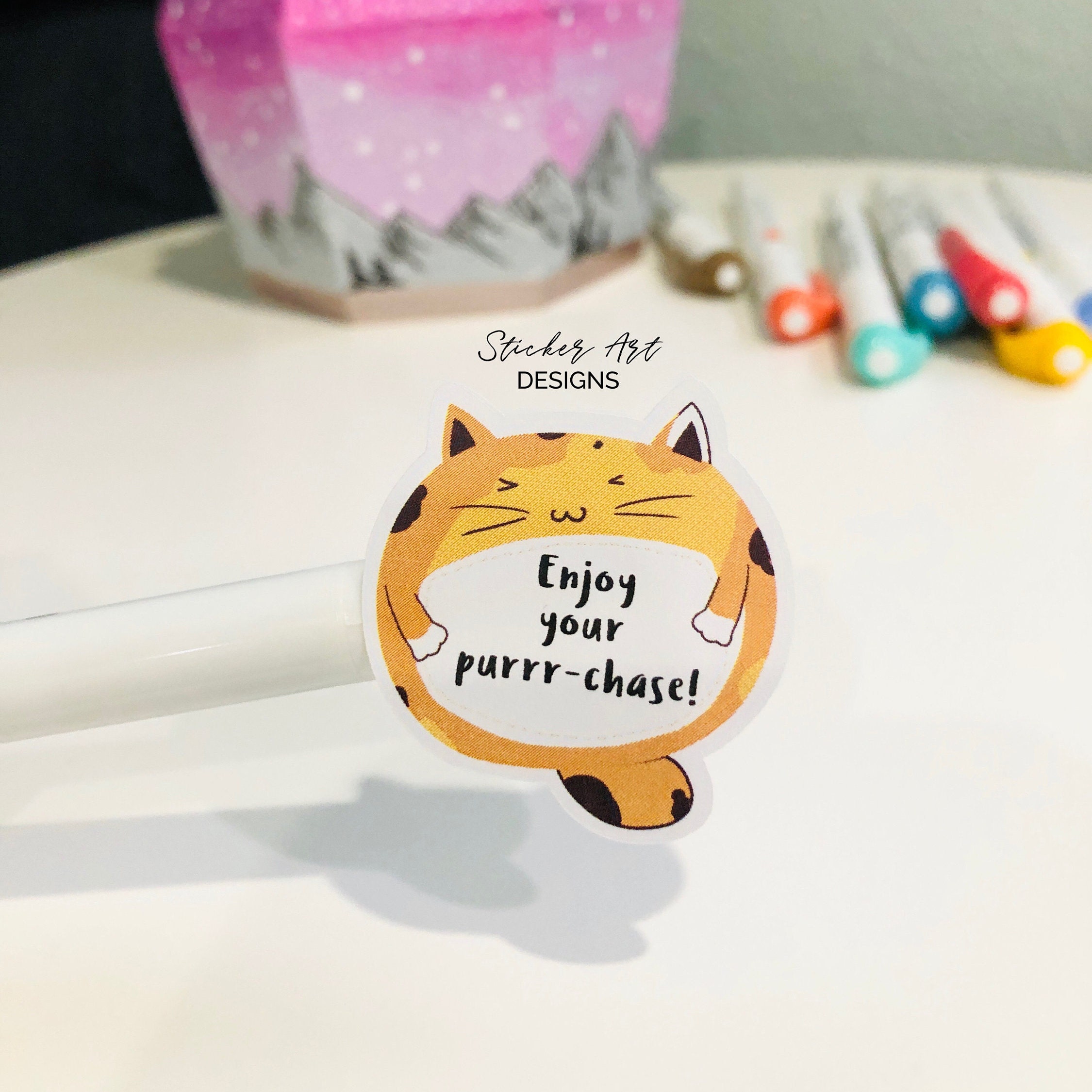 30 Enjoy Your Purchase Stickers Envelope Seal Stickers Fun | Etsy