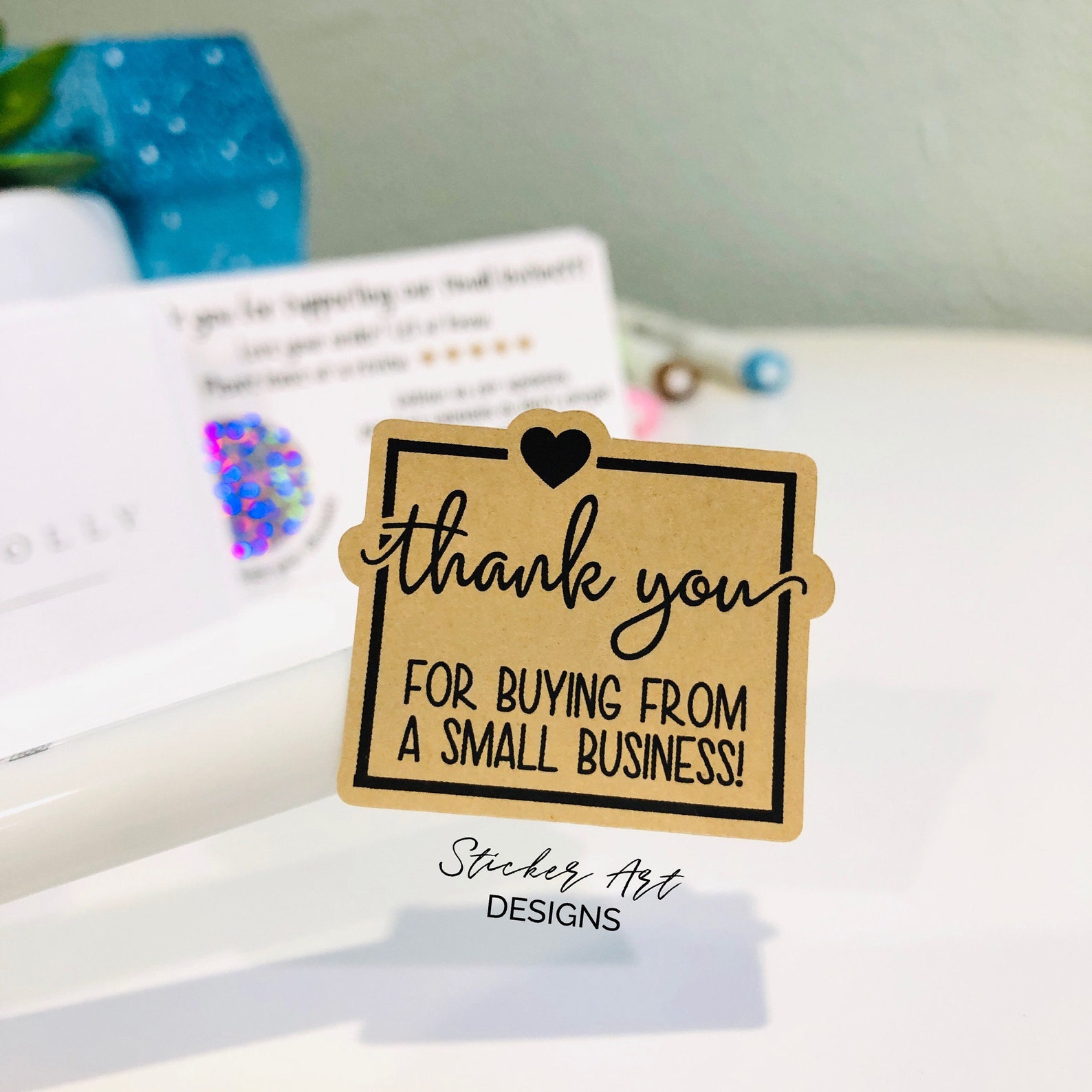 35 Happy Mail Sticker Thank You Business Labels Thank You | Etsy