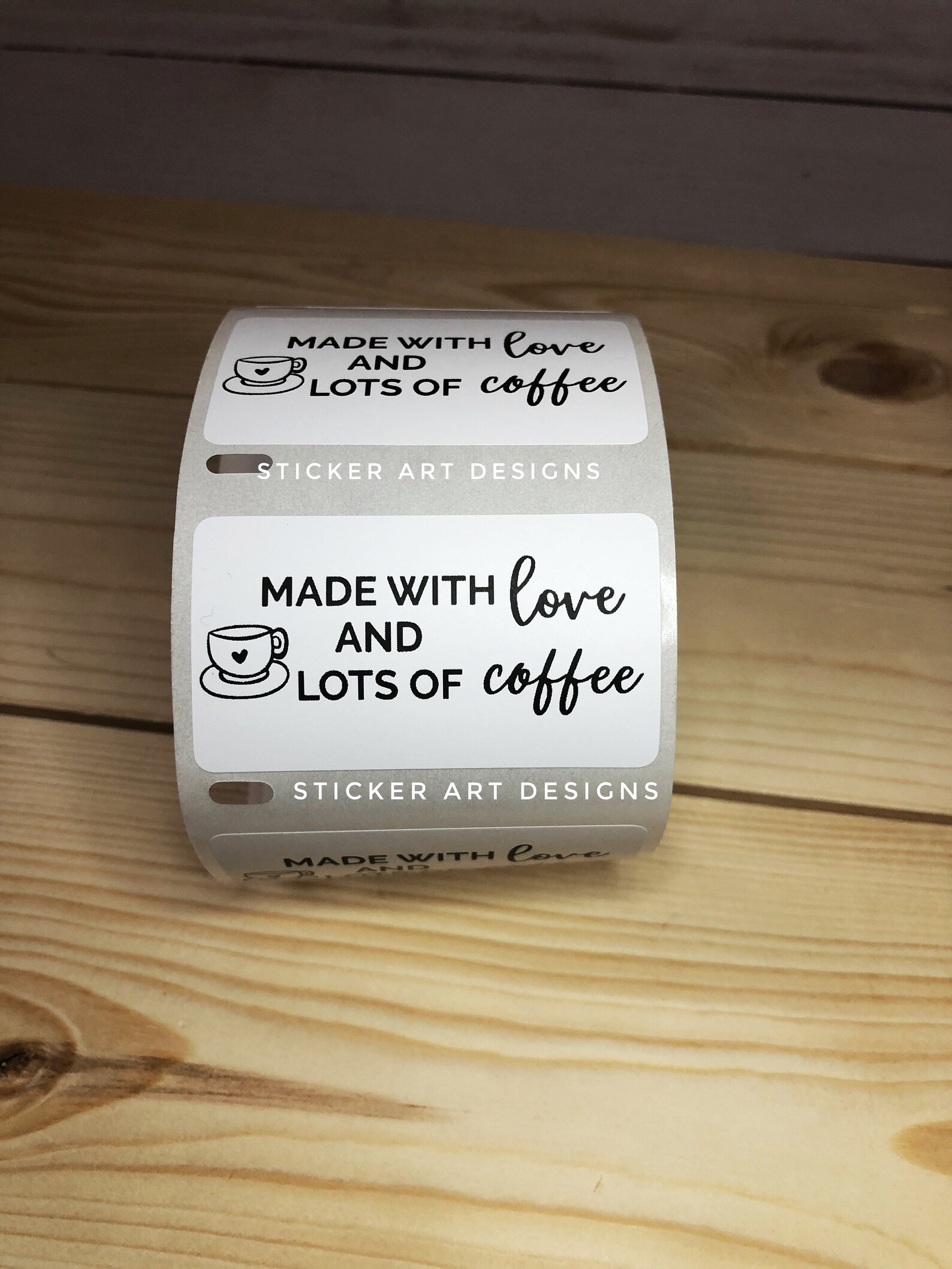 Funny Stickers Handmade With Love and Lots of Coffee - Etsy