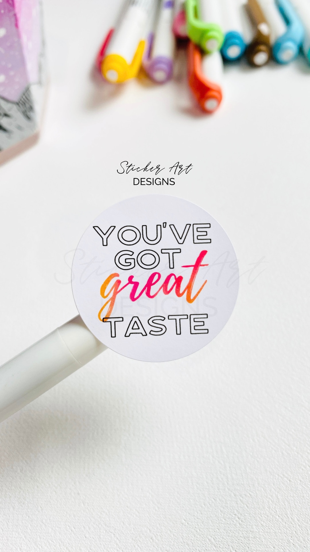 16 You've Got Great Taste Stickers, Thank You Stickers, Happy Mail ...