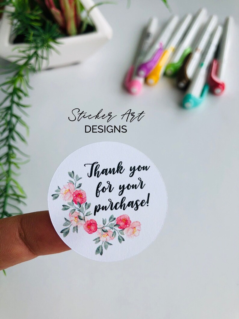 30 Thank You Stickers Thank you for your order Stickers | Etsy