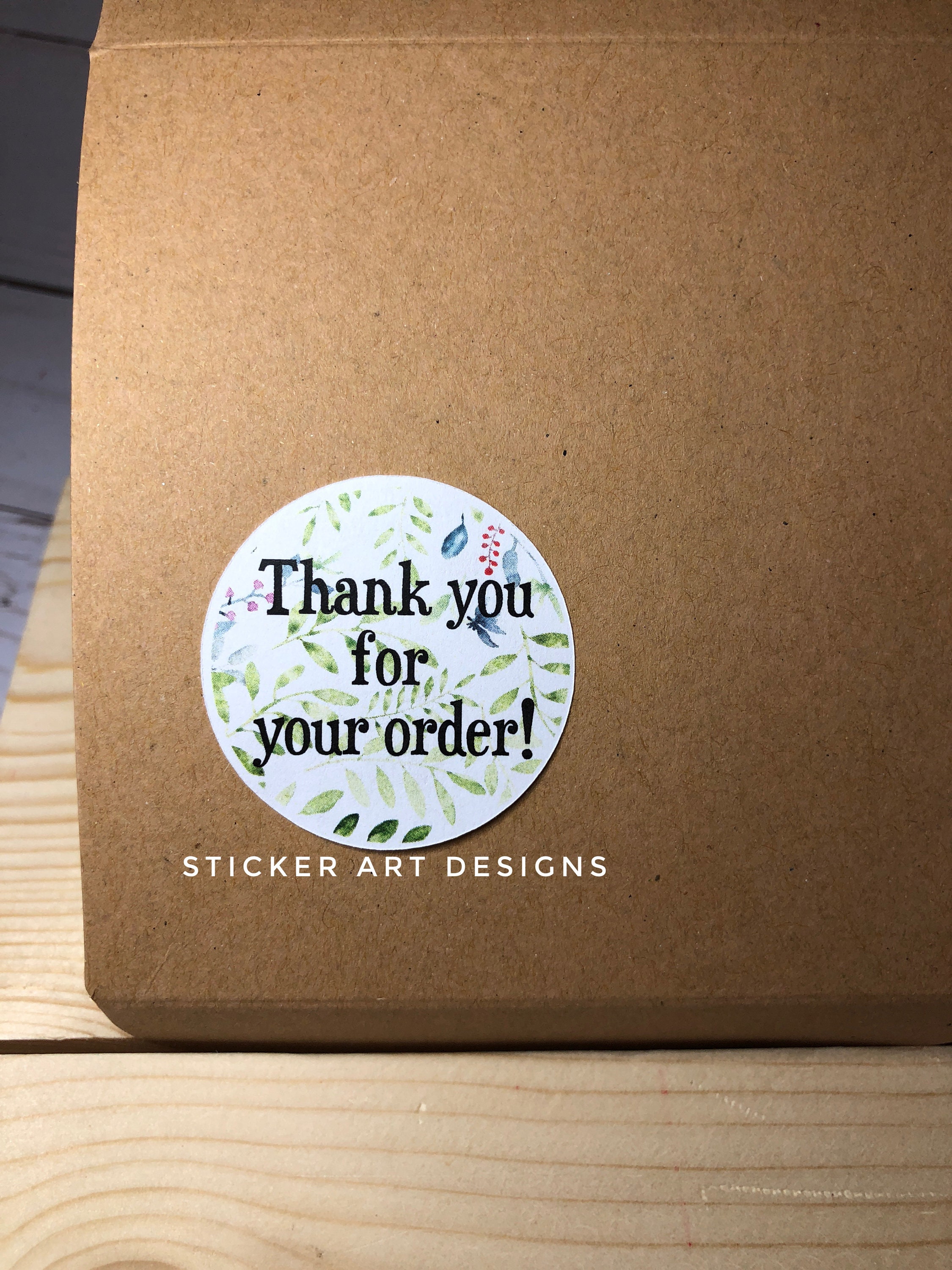 Thank You for Your Order Stickers, Etsy Business Stickers, Handmade ...