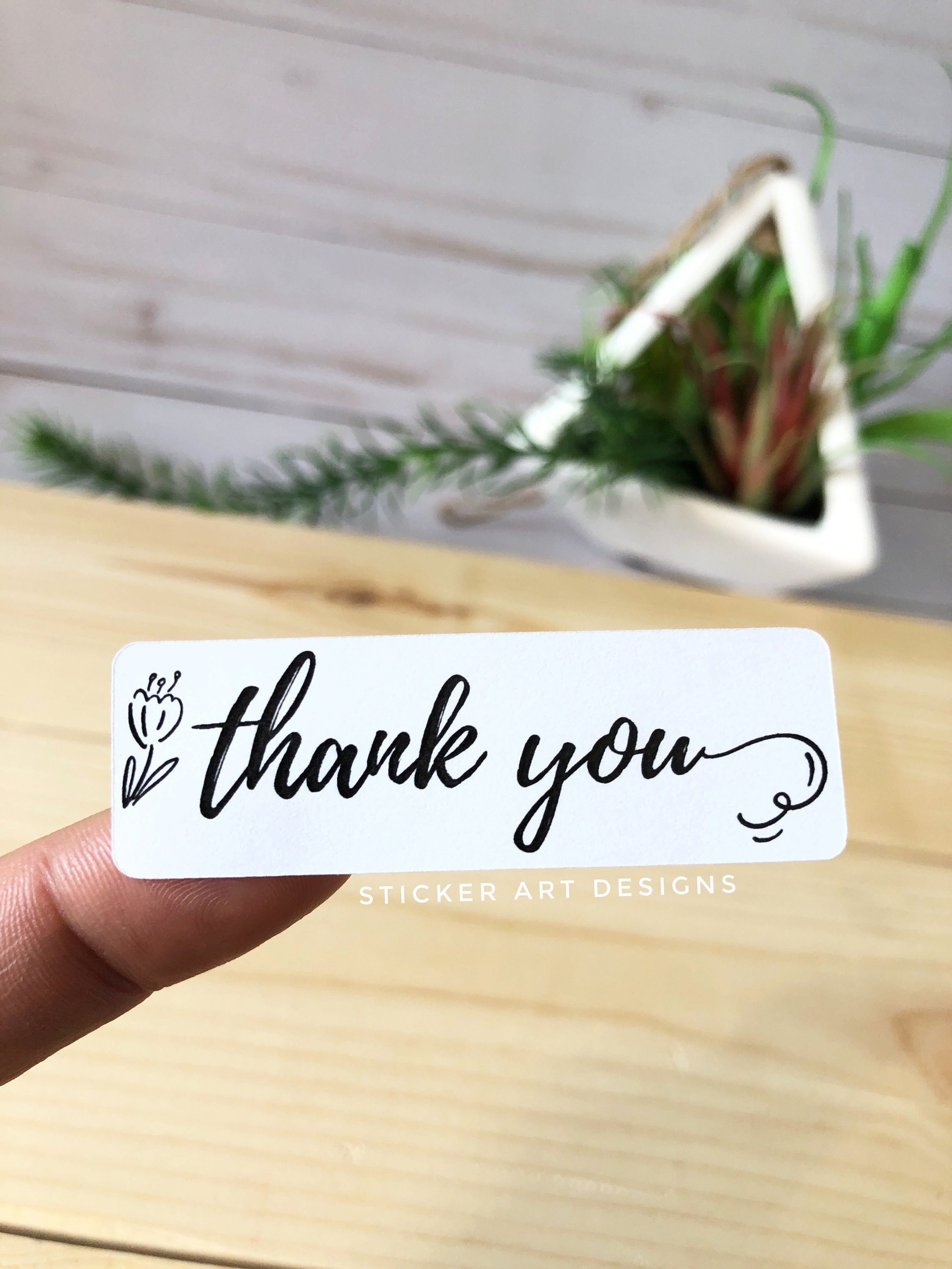 43 Thank You Stickers Small Business Brown Kraft Stickers | Etsy