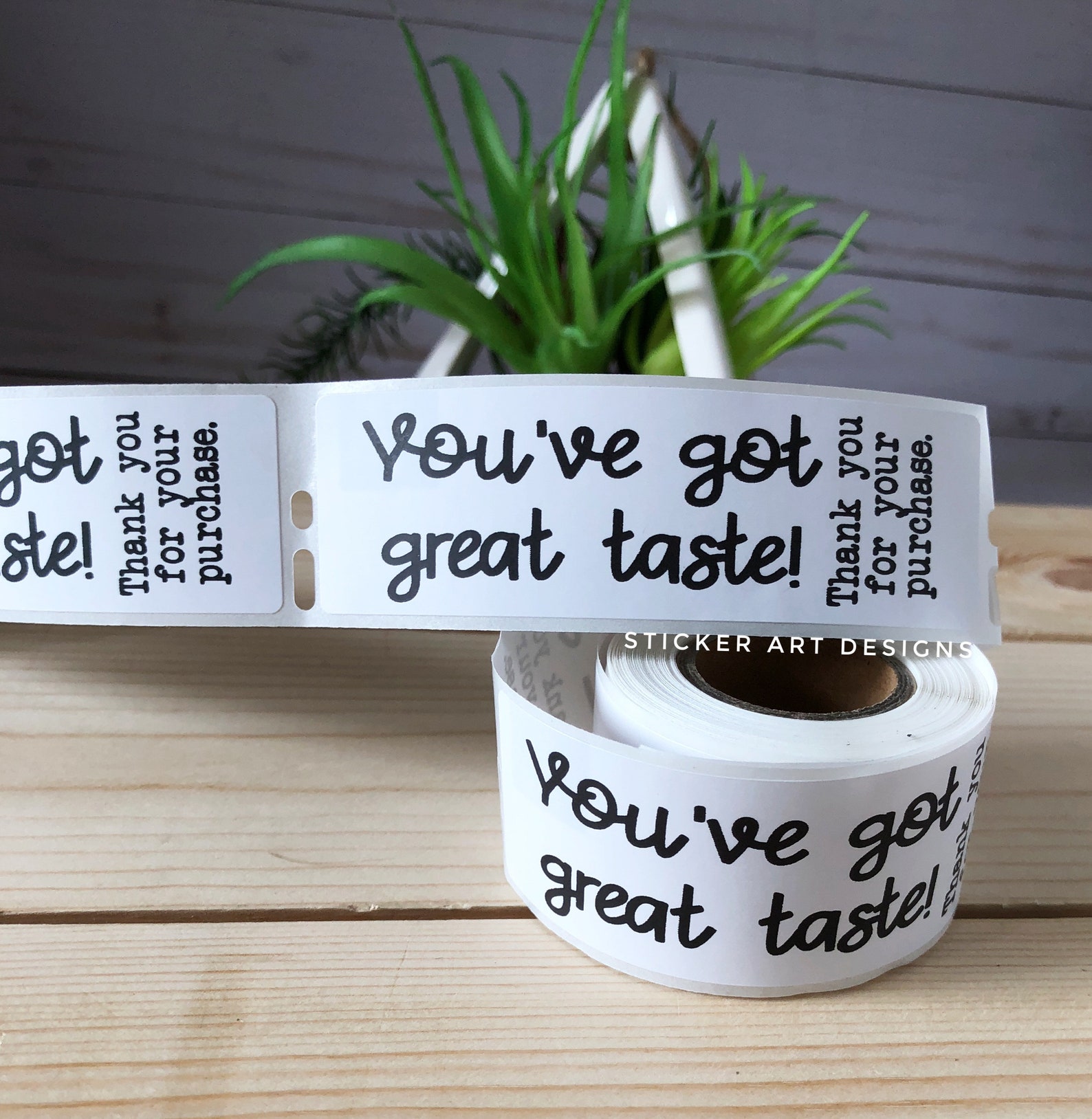 You've Got Great Taste Label 100 Thank You for Your - Etsy