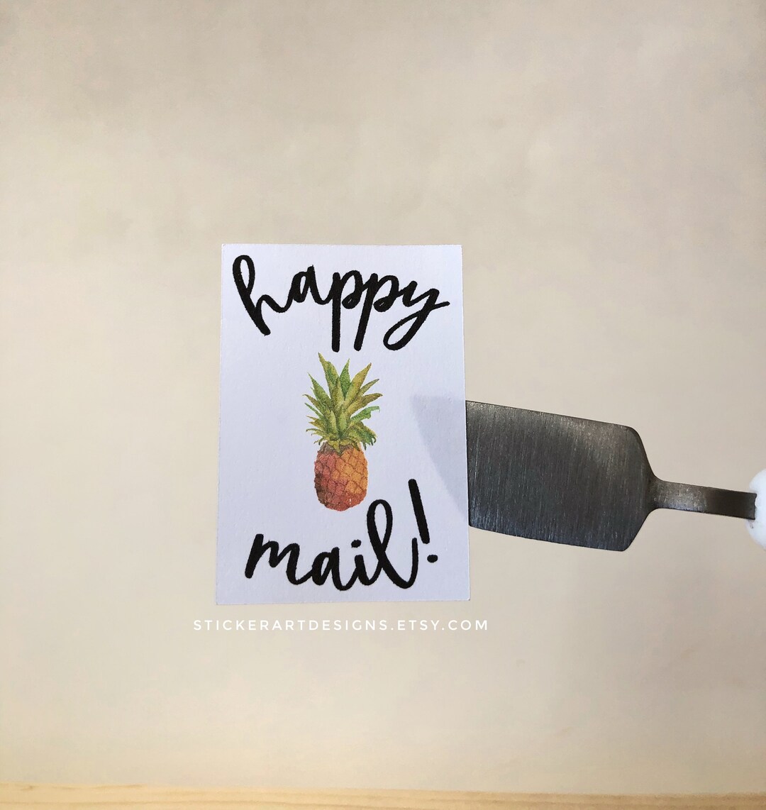 42 Happy Mail Stickers, BUSINESS STICKERS, Packaging Stickers, Happy ...