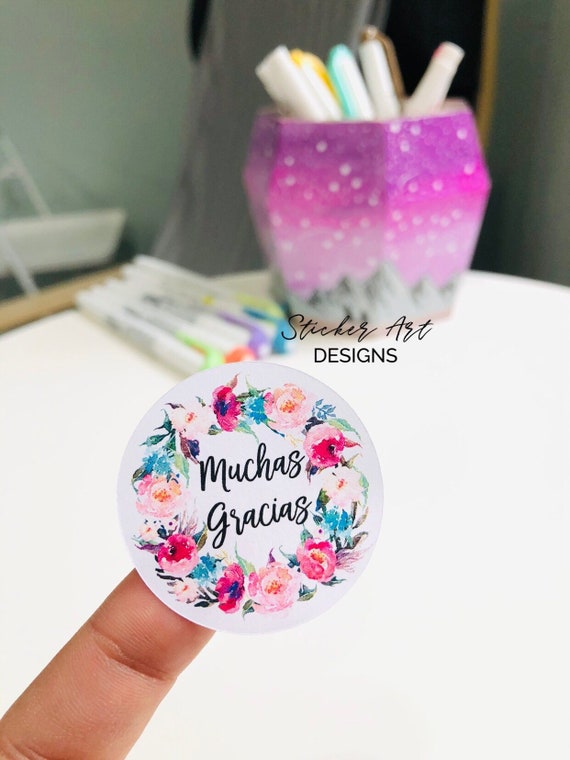 Bridal Shower Stickers Floral Spanish Stickers Happy Mail - Etsy