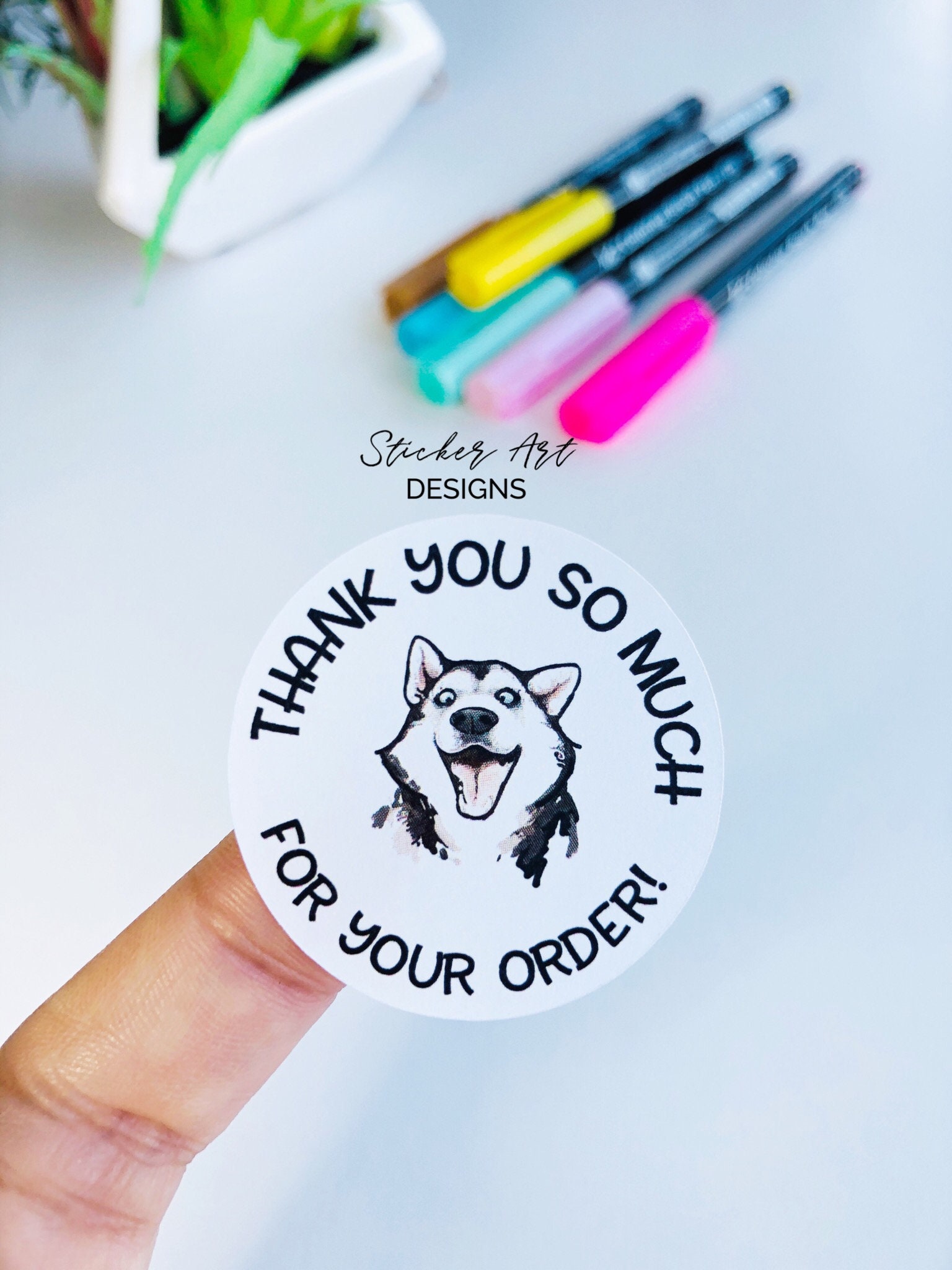 30 Thank You Stickers Thank you for your order Stickers | Etsy