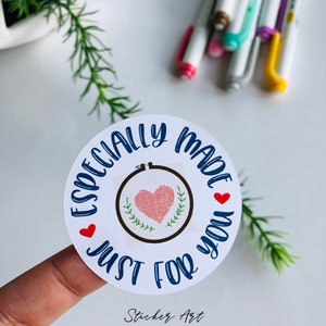 30 Especially Made JUST FOR YOU Stickers, Love Stickers, Handembroidery ...